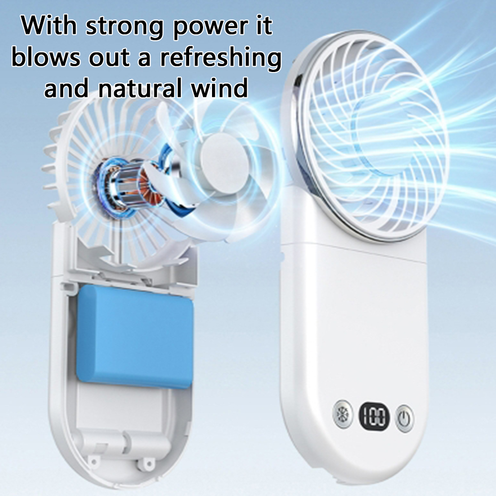 Handheld Cooler Fan Neck Portable Bladeless Mini Fans Recharable With ...