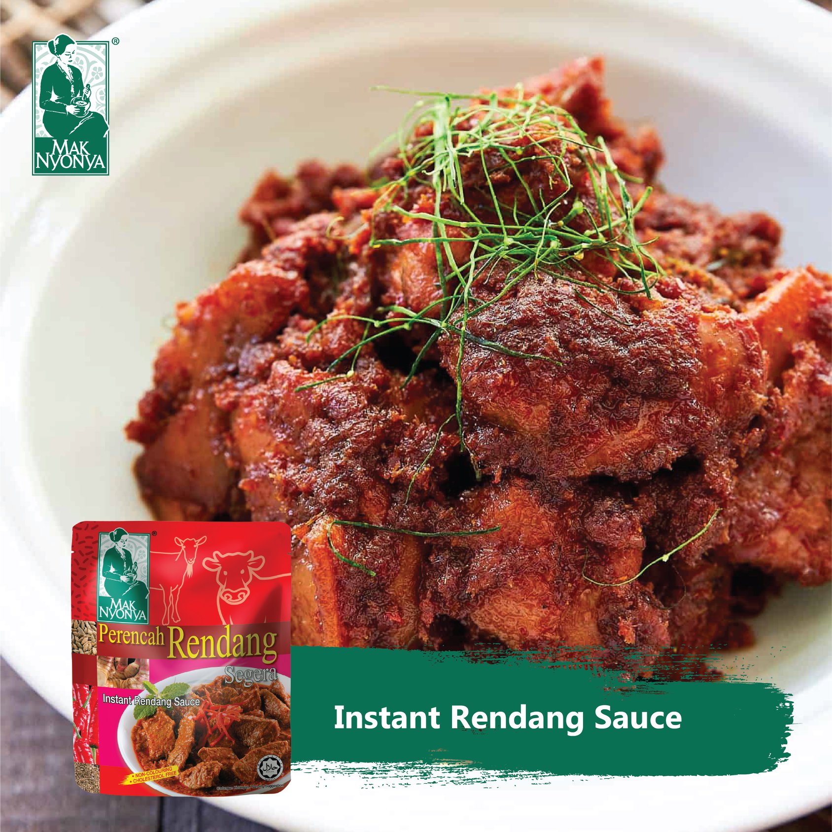 Mak Nyonya Instant Rendang Paste 200g – Authentic Malaysian Spices ...