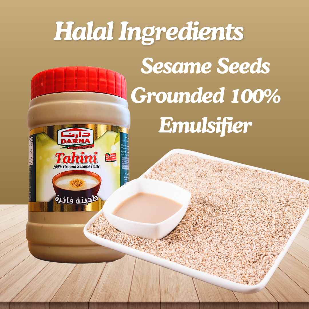 Darna Tahini / 100% Ground Sesame Paste / Tahini / Tahina / Organic ...