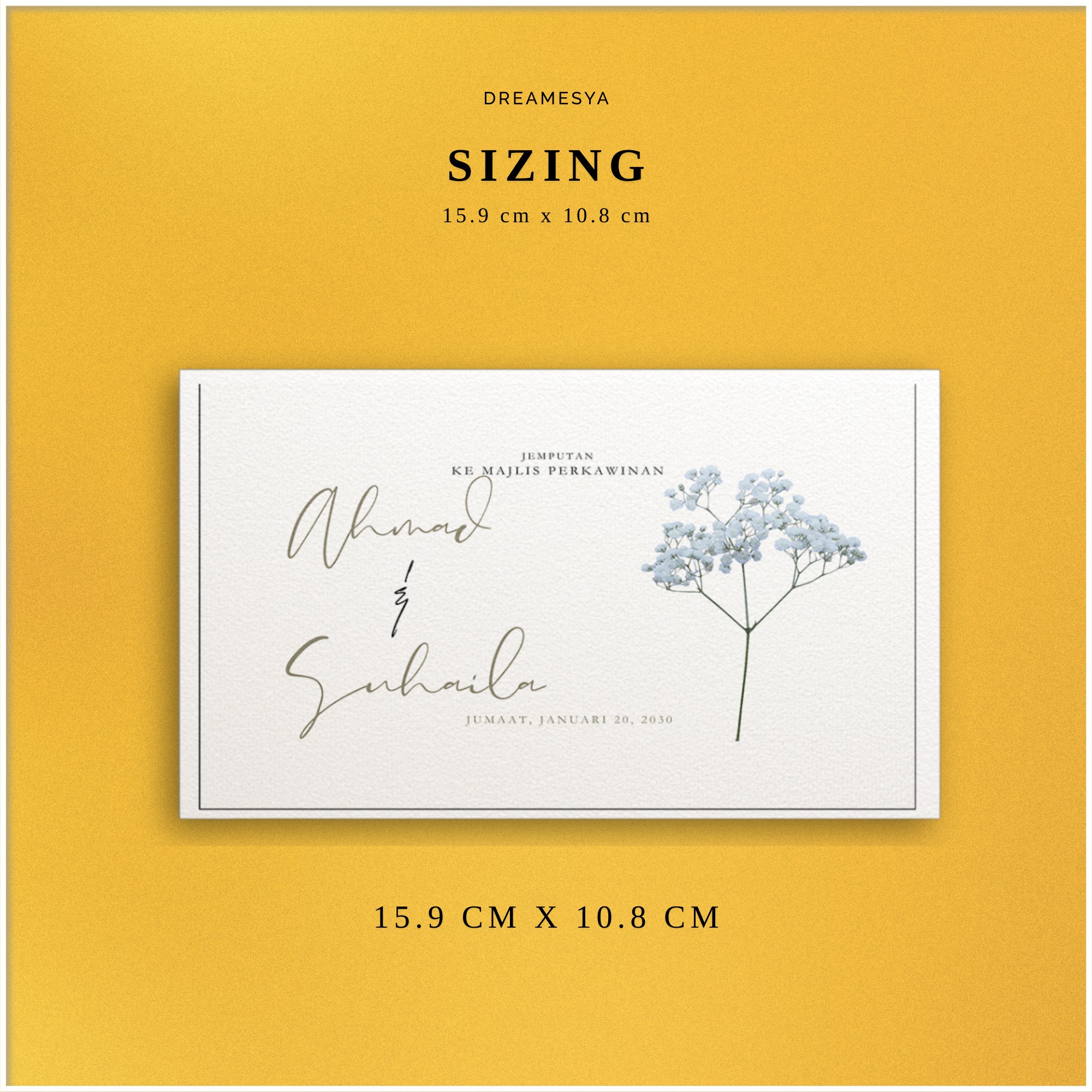 [Custom] Wedding Envelope, A6 Sampul Kad Kahwin 70gsm 6 1/4" x 4 1/4 ...