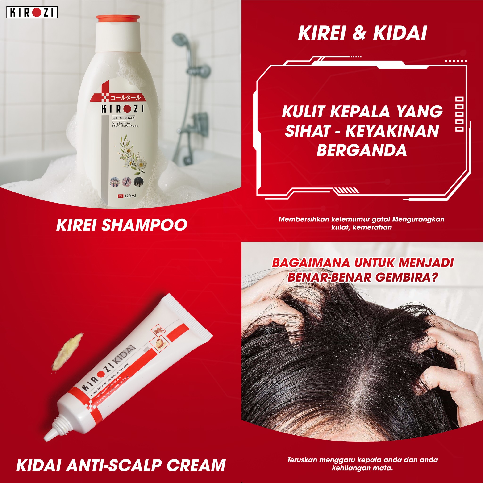 [ READY STOCK ] Kirozi Shampoo Kelemumur Kirozi Syampu Herba Kiraei ...