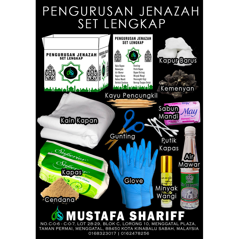 Pengurusan Jenazah Set Lengkap | Lelaki & Perempuan | Shopee Malaysia