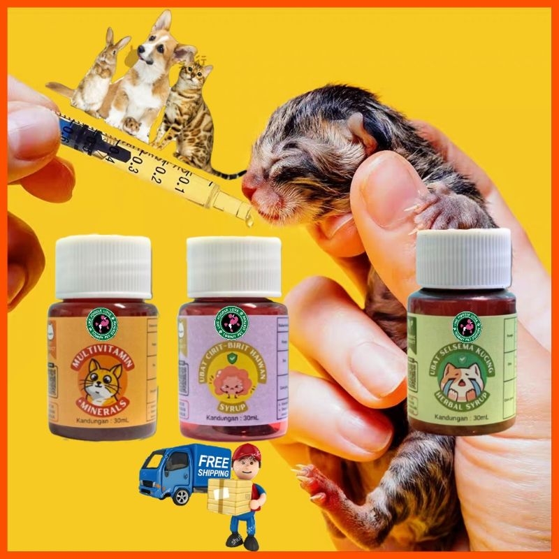 Cirit-Birit Kucing / Ubat Muntah Kucing / Ubat Sakit Perut Kucing 30mL ...