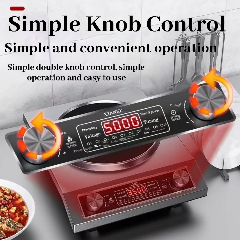 6000w concave induction cooker multifunctional household energy-saving ...