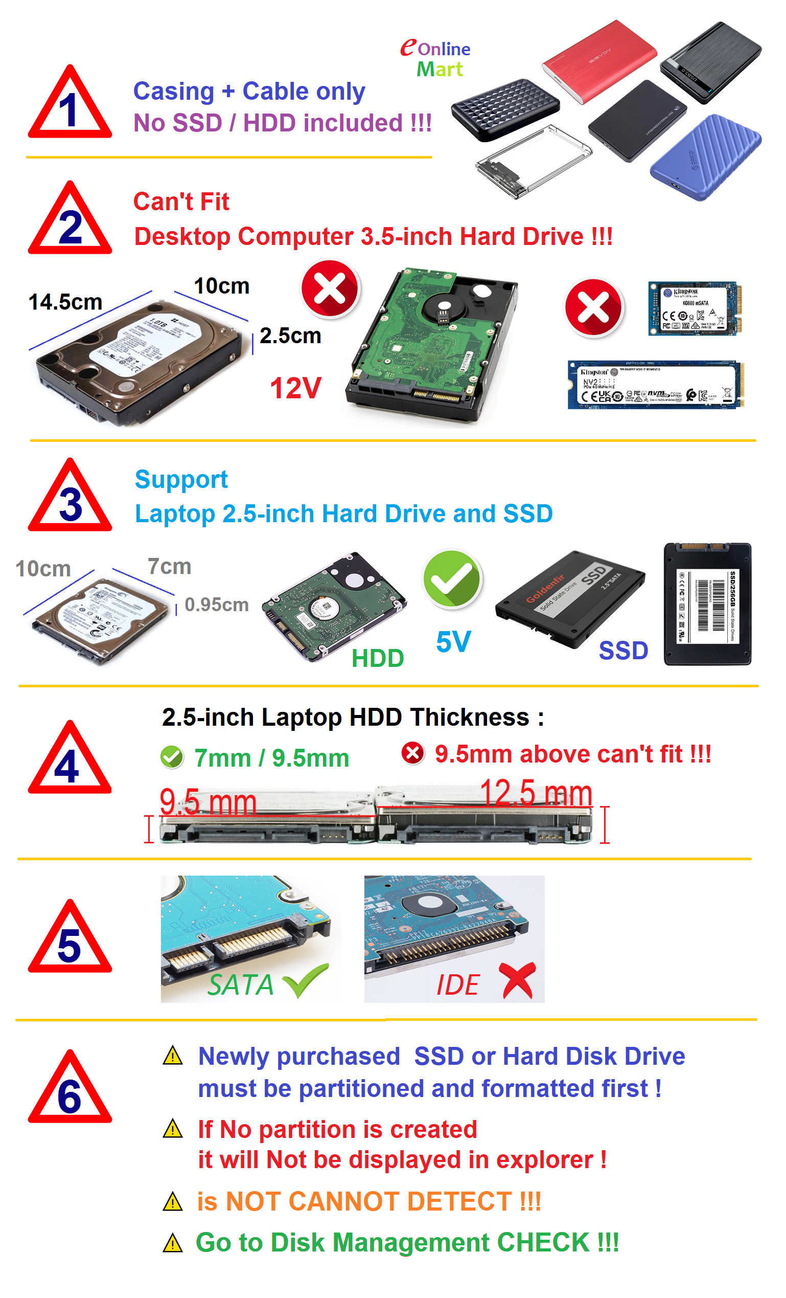 USB 3.0 2.5 inch SATA External Hard Disk Casing 2.5 Tool-Free HDD ...