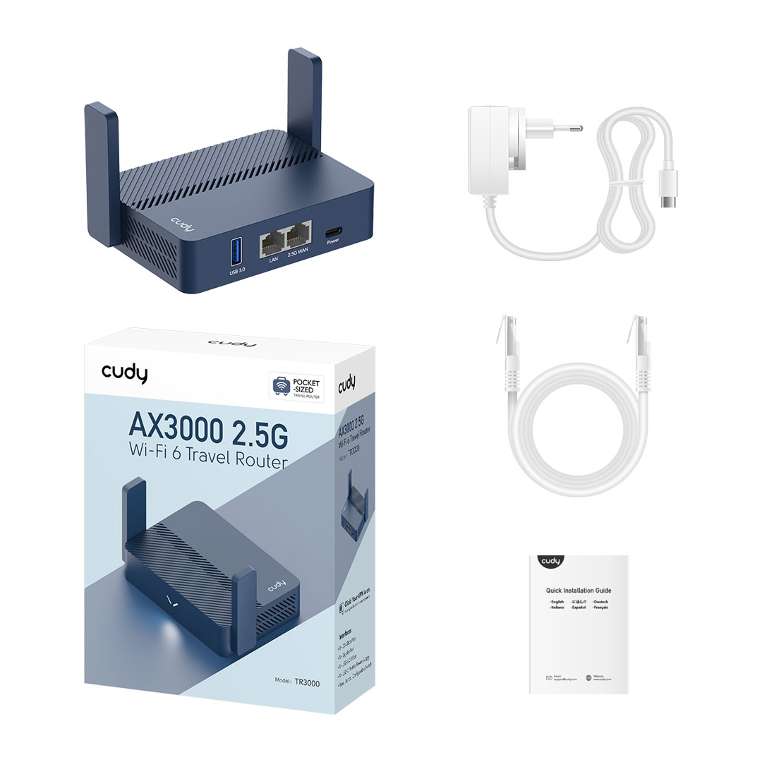 TR3000 - AX3000 2.5G Wi-Fi 6 Mini VPN Router | Shopee Malaysia
