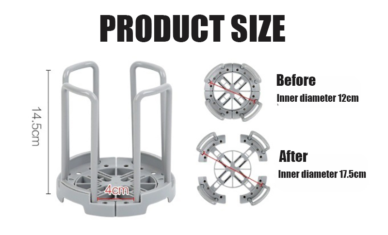 Adjustable Bowl Rack Extendable Dish Rack Retractable Plate Holder ...