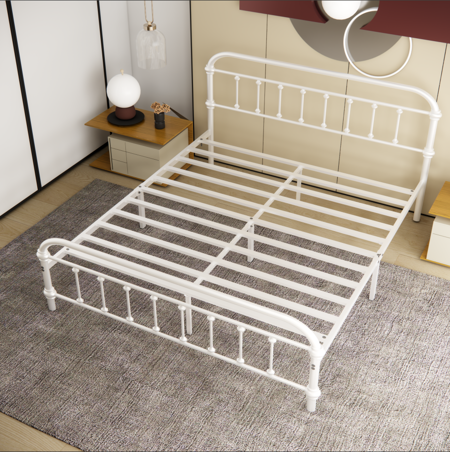 Rangka katil besi Bed Metal Iron Bed Frame Widened Bed Frame High Load-bearing High Quality ...