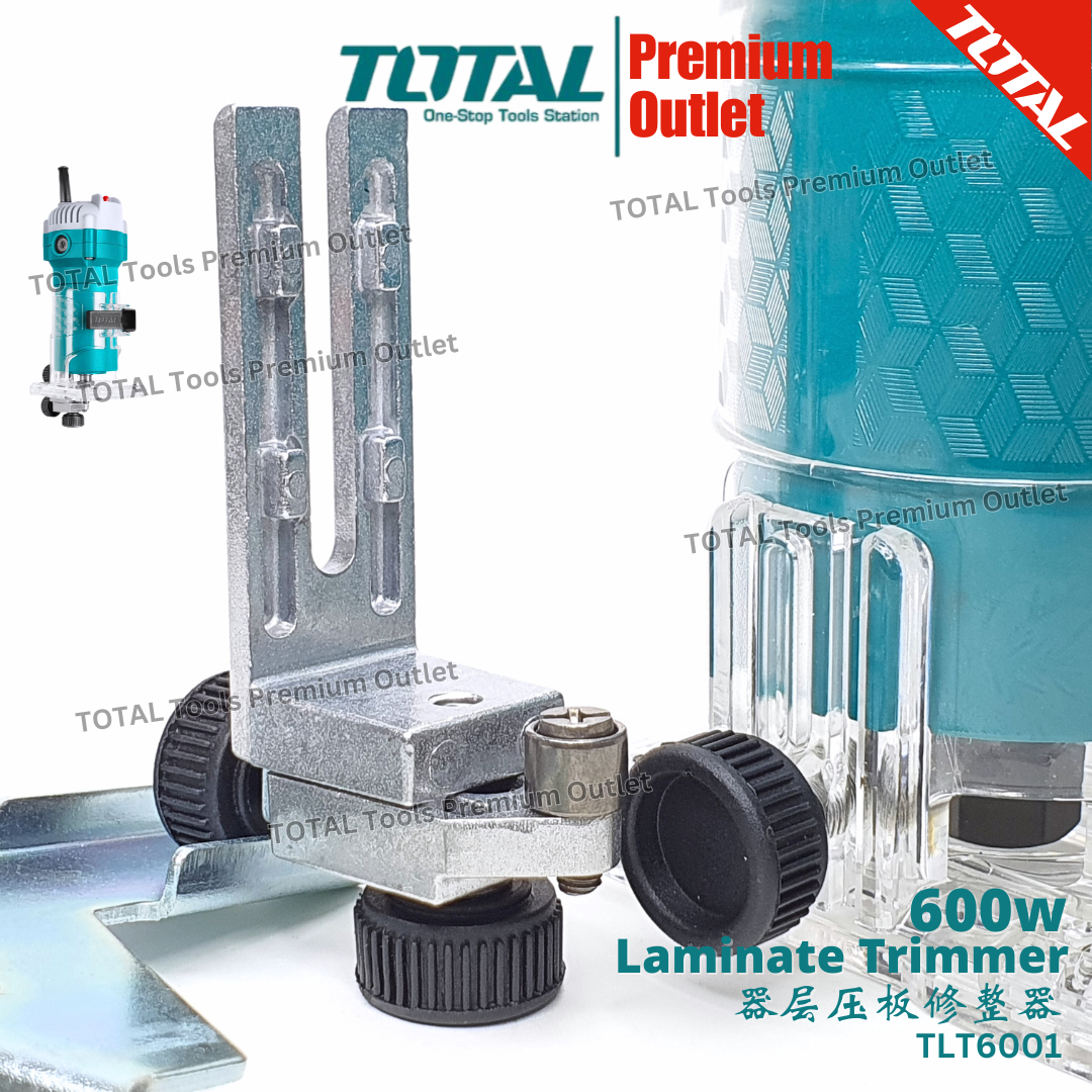 TOTAL Tools Corded 600W Laminate trimmer 6mm/1/4" with extra 1 set ...
