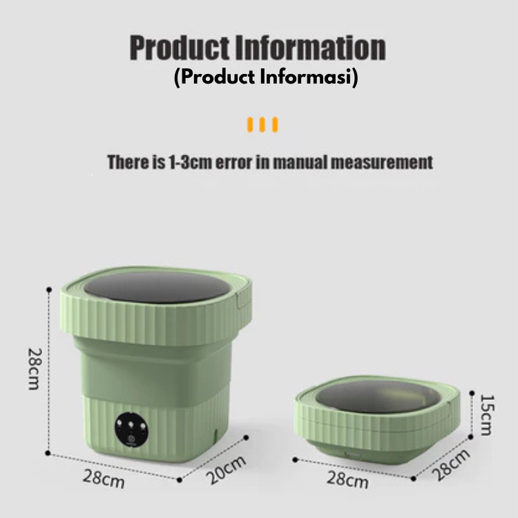 11L Mini Washing Machine Mesin Basuh Berlipat Folding Washing Machine ...