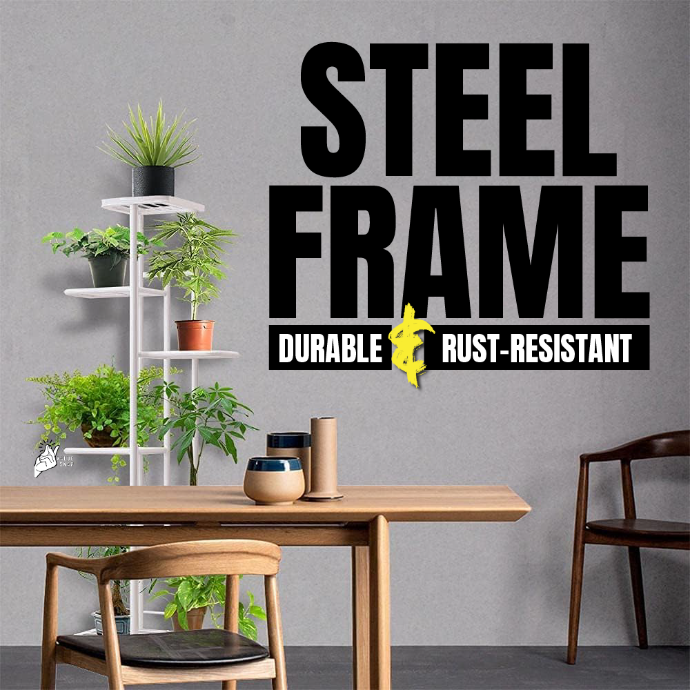 Rak Bunga Bertingkat Outdoor Flower Pot Plant Stand Flower Rack Rak ...