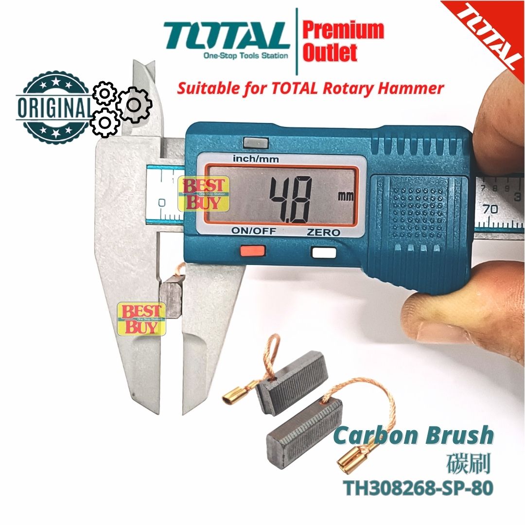 TOTAL Tools 碳刷 Carbon Brush for Rotary Hammer ( TH308268, TH308268-8 ...