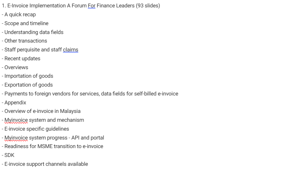 E-Invoice/Einvoice/E invoice notes and guidance for references (pdf and ...