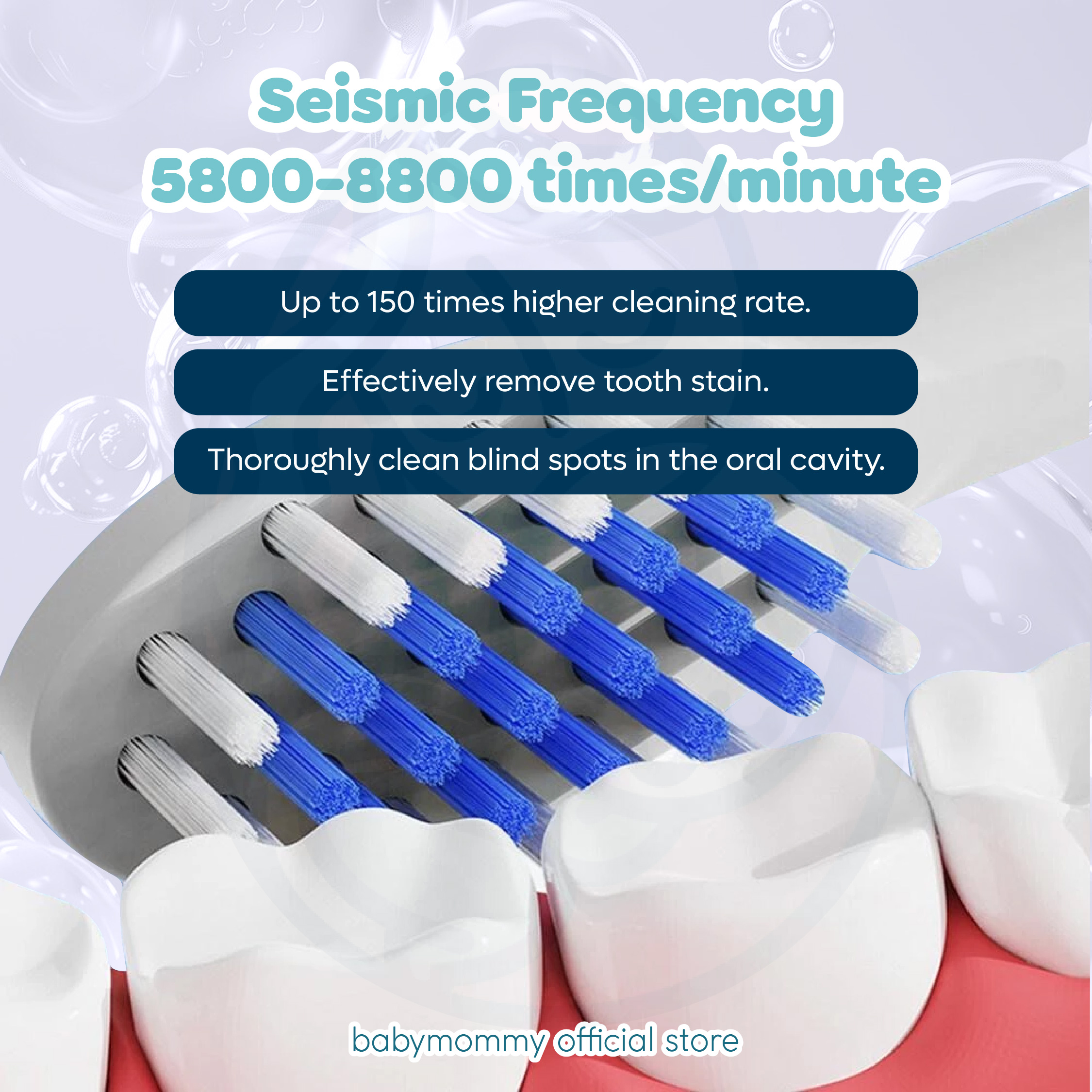 Babymommy👶Kids Electric Toothbrush Rechargeable Soft Bristle Children ...