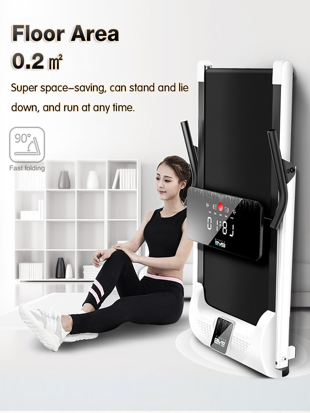 🔥Ready stock🔥Fitness Treadmill 2.5hp multi-function foldable Adjustable ...