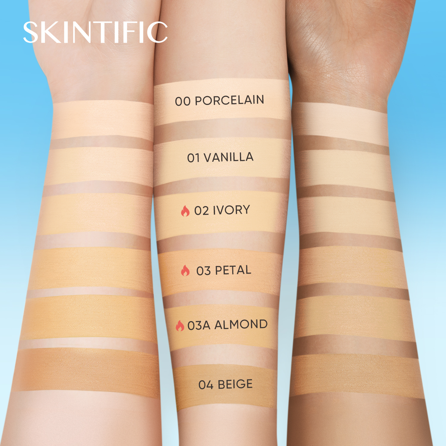 SKIINTIFIC All Matte Makeup Rountine Long lasting 16h Concealer+Cushion ...