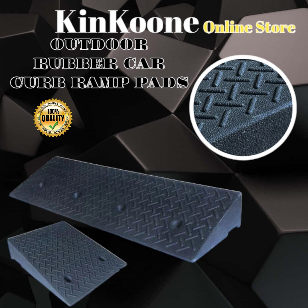 Heavy Duty Rubber Road Driveway Curb Ramp Kerb Wheelchair Car Bike Motorcycle Ramps | Shopee ...