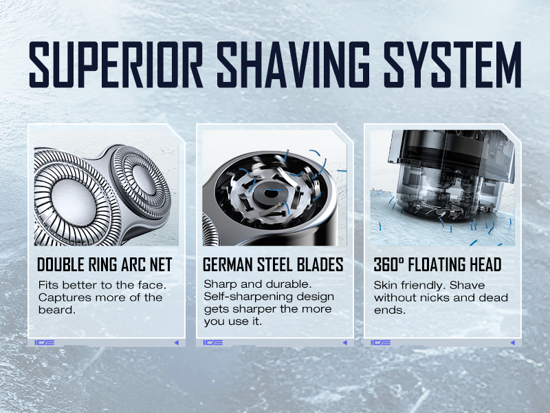 yoose ICE Shaver Electric Portable Mini Razor for Man Screen Travel ...