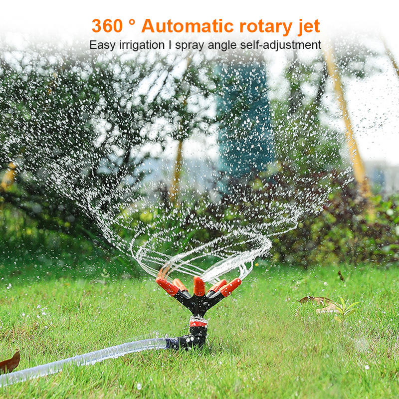 Garden Sprinkler 360° Rotary Automatic agricultural lawn farm plant ...