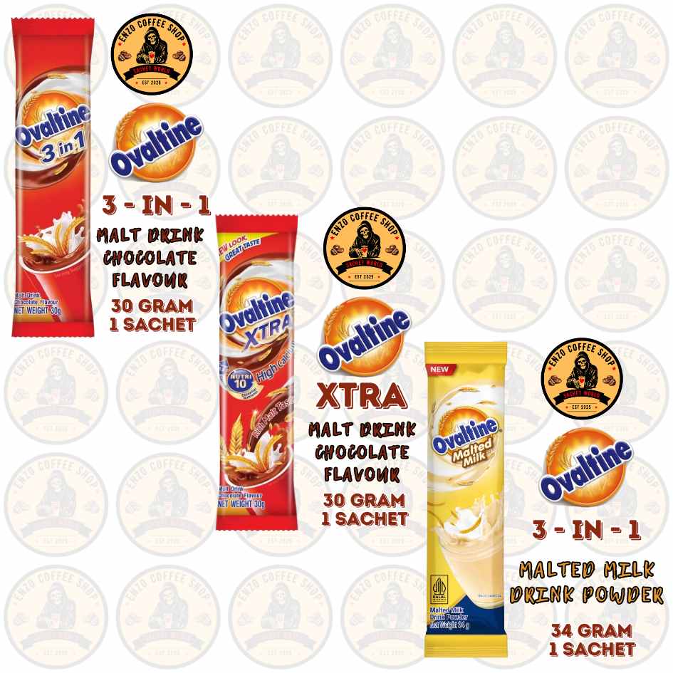 OVALTINE MALT DRINK (LOOSE PACK/SACHET) ORIGINAL MALT CHOCOLATE EXTRA MALT / MALTED MILK INSTANT ...