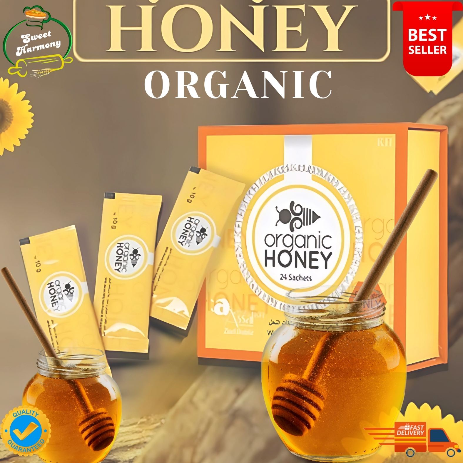 Honey! Original Organic Honey For Men / Honey /10g*24 Sachet | Shopee ...