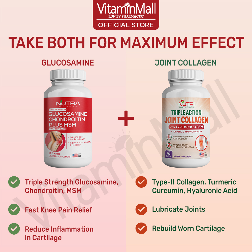 [Ready Stock] Nutra Botanics Glucosamine Chondroitin MSM Triple ...