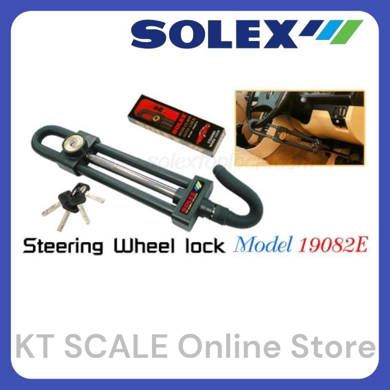 (ORIGINAL)SOLEX STEERING WHEEL LOCK SET 19082E | Shopee Malaysia