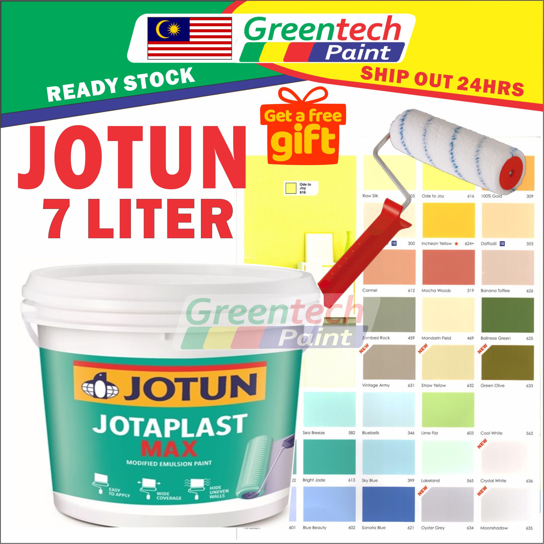 JOTUN Jotaplast Max White 7 Liter Interior Emulsion Matt Finish Wall ...