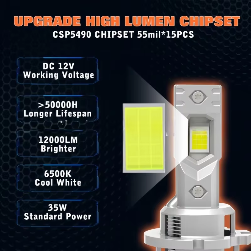 (EP LIGHTNING) 2PCS SUPER BRIGHT HID XENON 1:1 LED Convert LED D2S D2R ...