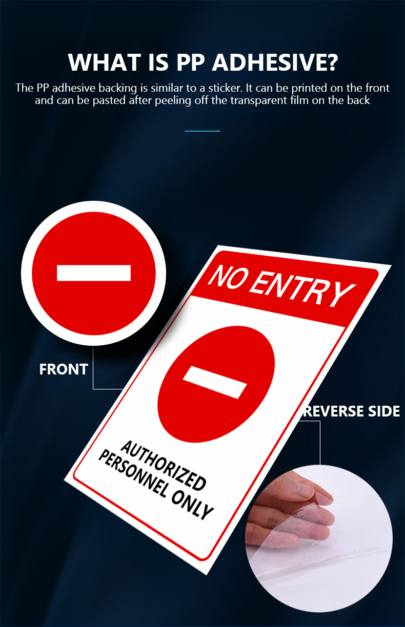 Warning No Entry Authorised Personnel Only Decal PVC Sticker | Shopee ...