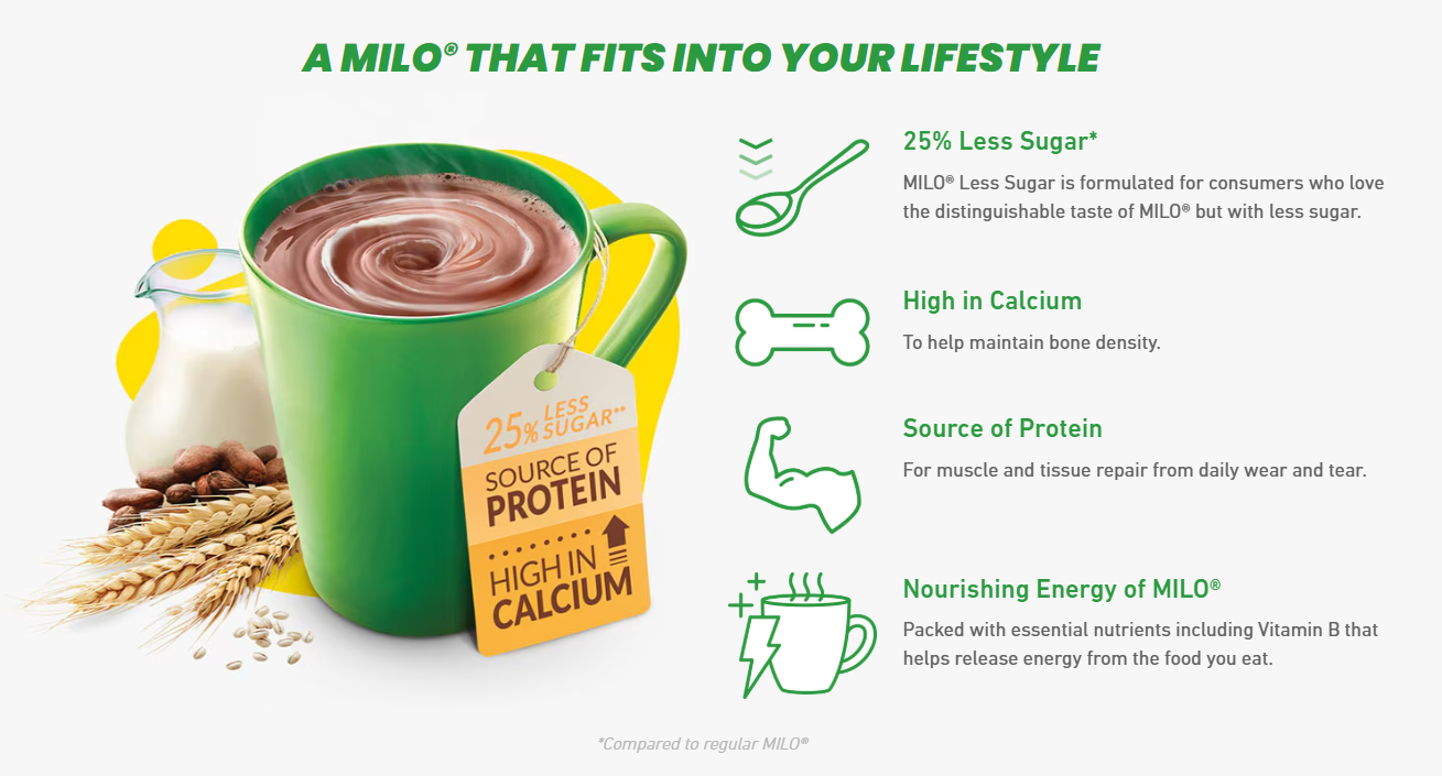 [HEALTHIER] Nestle MILO ACTIV-GO Less Sugar (27g x 10s) | Shopee Malaysia