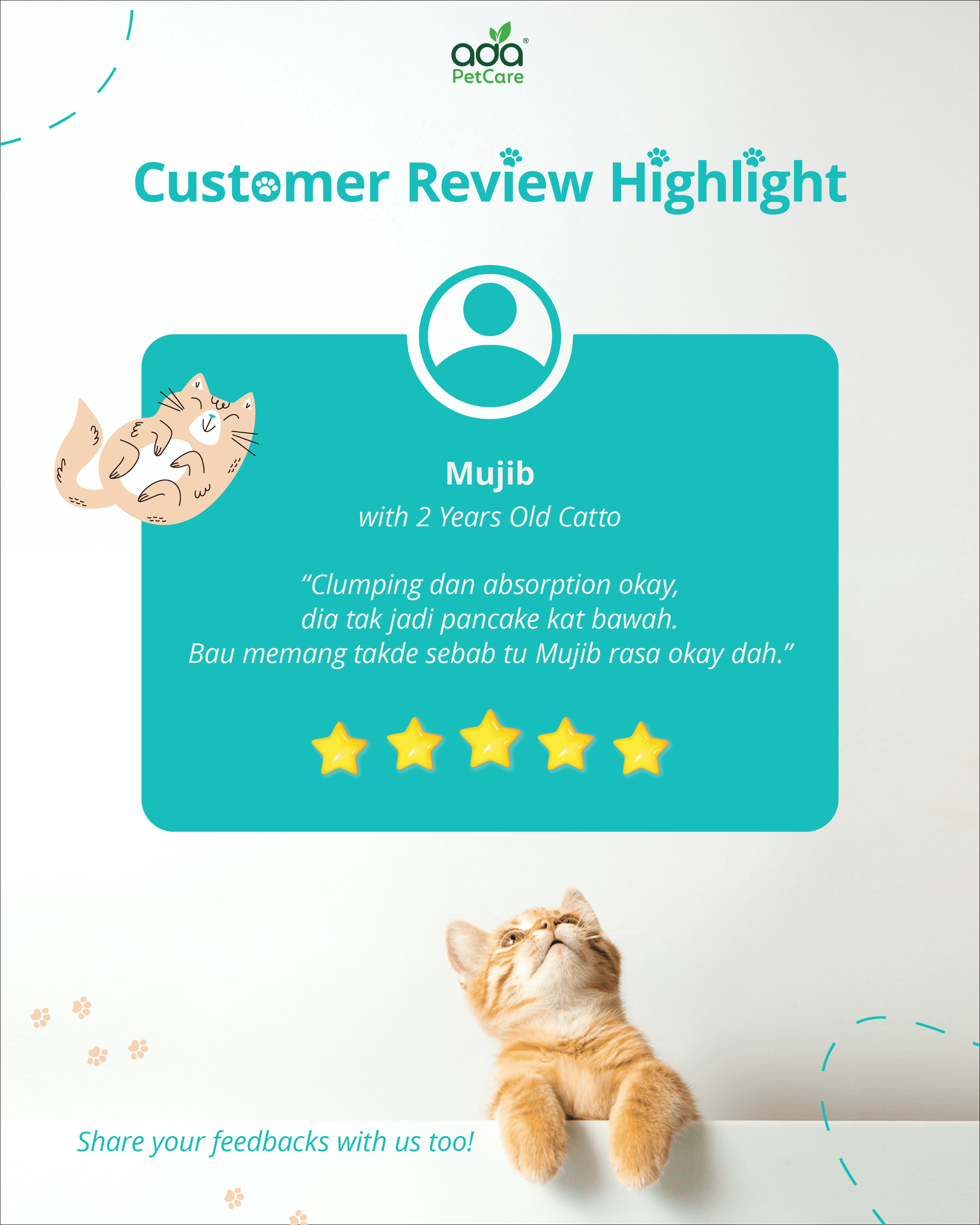 ADA Tofu Cat Litter 2.5KG (1st in Malaysia) – 100% Natural | 3X Odour ...