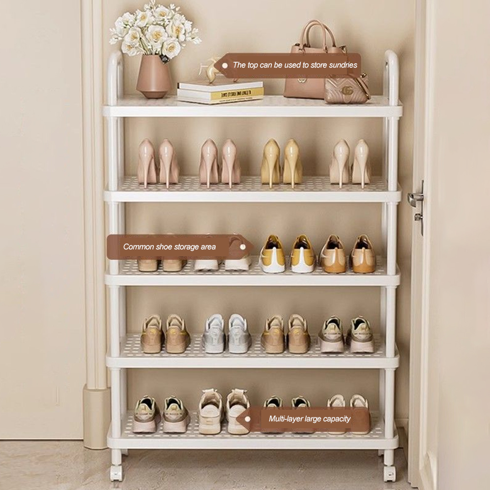 Easy to assemble shoe rack Four layer multi-layer shoe rack Indoor ...