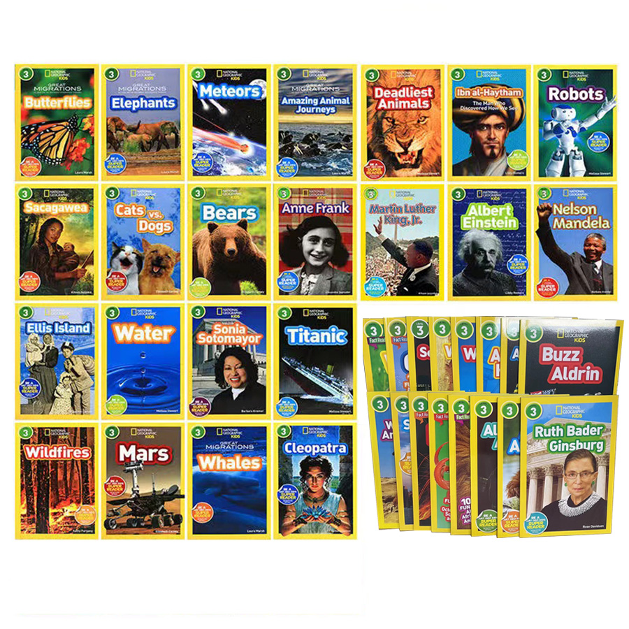38 Books Level 3 Geographic Kids be a NAT GEO Super Reader English ...