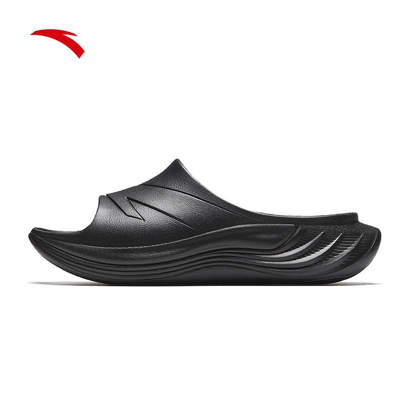 ANTA Men Basic Slippers Slippers 1125C8528-1 -Black (Selipar Lelaki ...