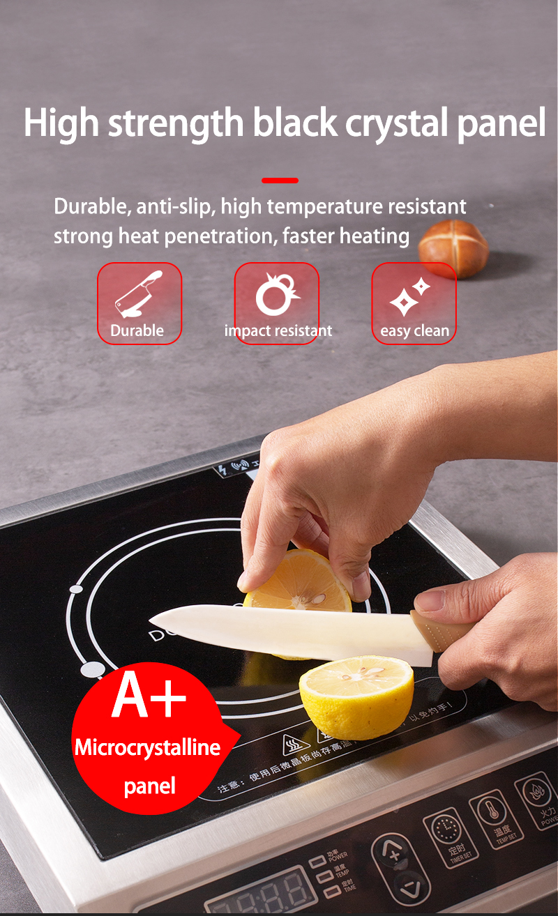 SUNATUR 顺然 Commercial Induction Cooker 3500W High Power Multifunctional ...