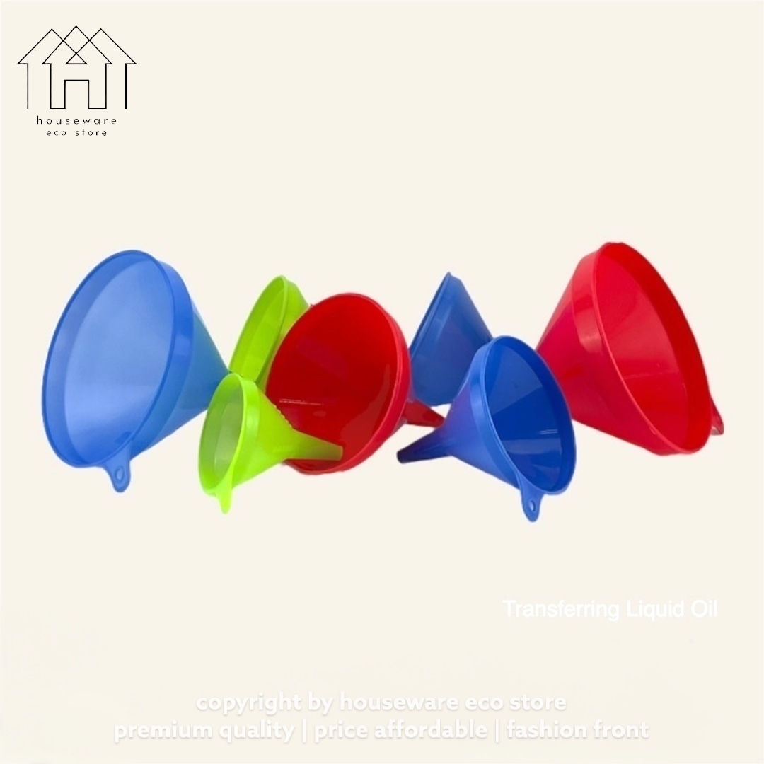 BESTWARE Plastic Funnel /Water Filling Funnel/Oil Funnel /Corong Minyak / Kitchen Cooking Funnel ...