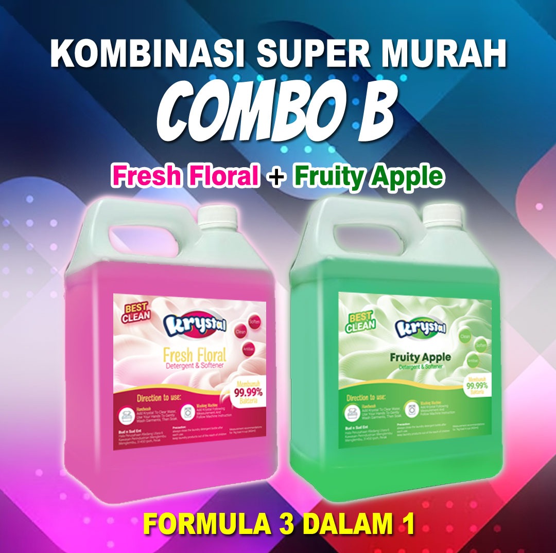 COMBO KRYSTAL Sabun Dobi Viral 5KG + 5KG | Shopee Malaysia