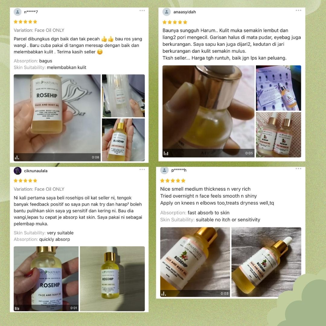 Collagen Booster - Rosehip Face & Body Oil Serum 30ml | Rahsia kulit ...