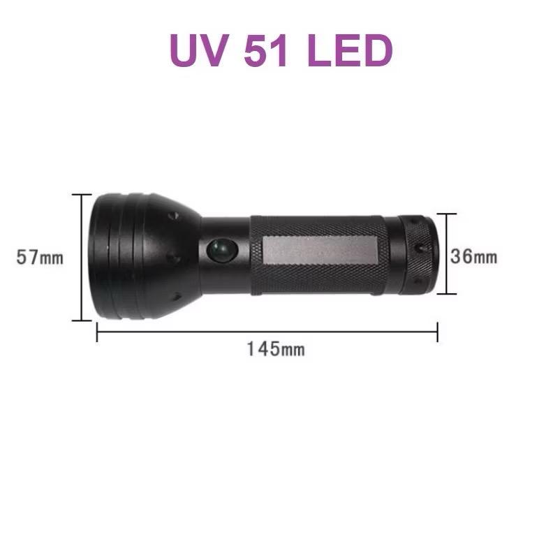 51 LED UV Fake Money Detector Torch Light / Flashlight Ultraviolet ...