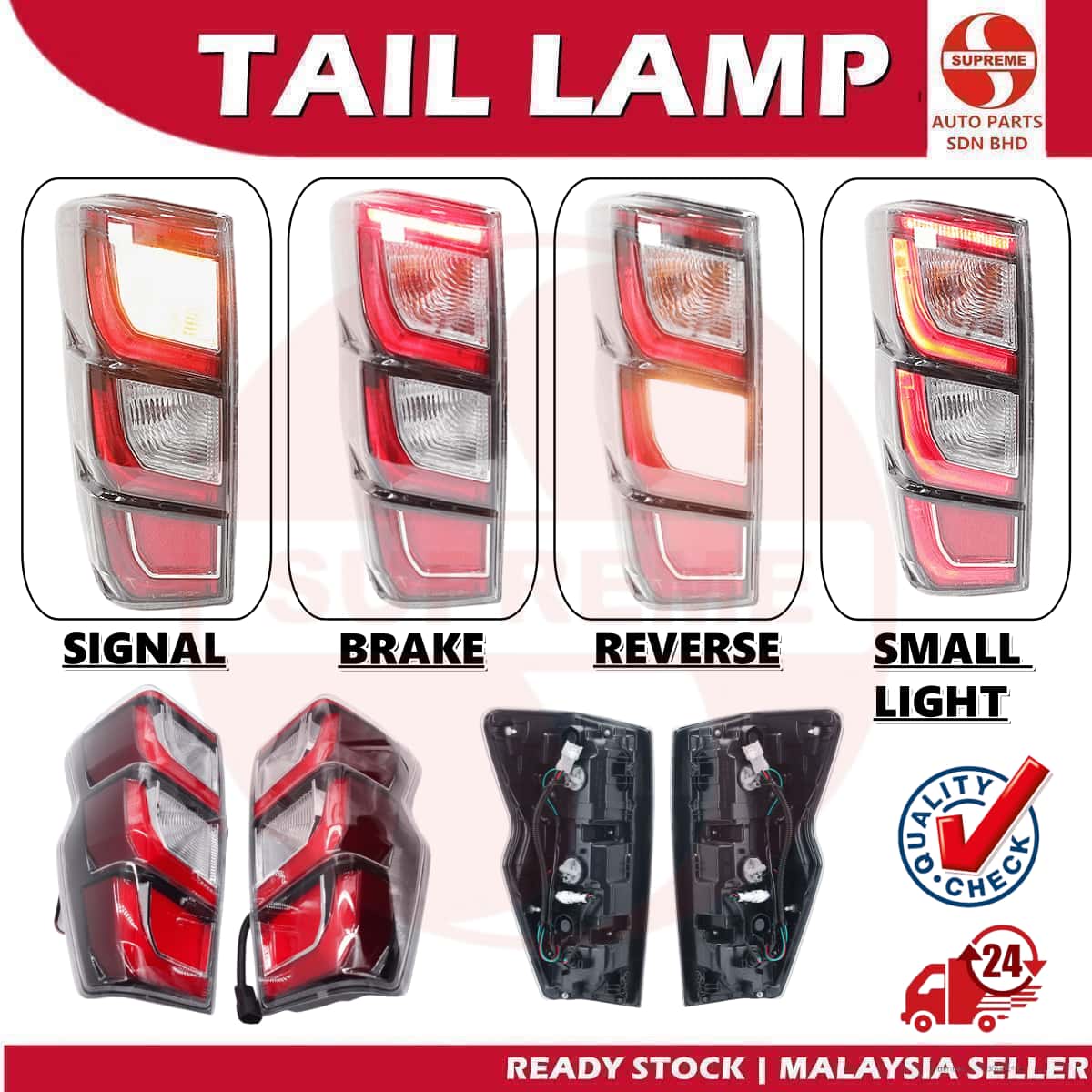 S2U Tail Lamp Isuzu Dmax 2024YR High Spec Brake Lamps Taillight 4WD ...
