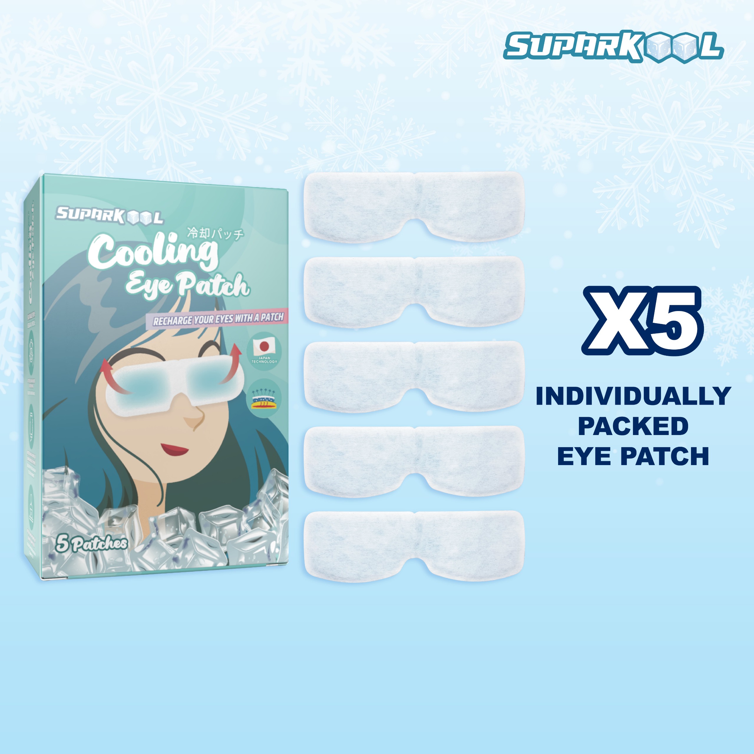NEW SUPARKOOL Patch eye cooling patch breezy 5PCS/box | Shopee Malaysia