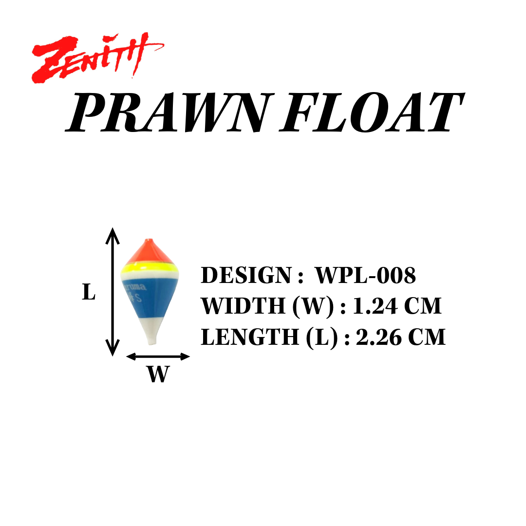 ZENITH PELAMPUNG UDANG WPL WOOD PRAWN FLOAT Pelampung Pancing Udang ...