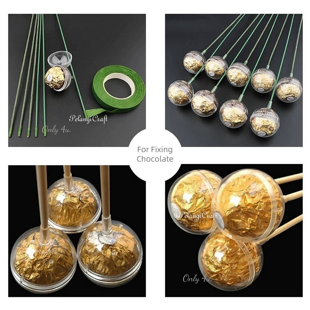 (40/100PCS) FERRERO ROCHER CASING CHOCOLATE COKLAT CUP Holder Case ...