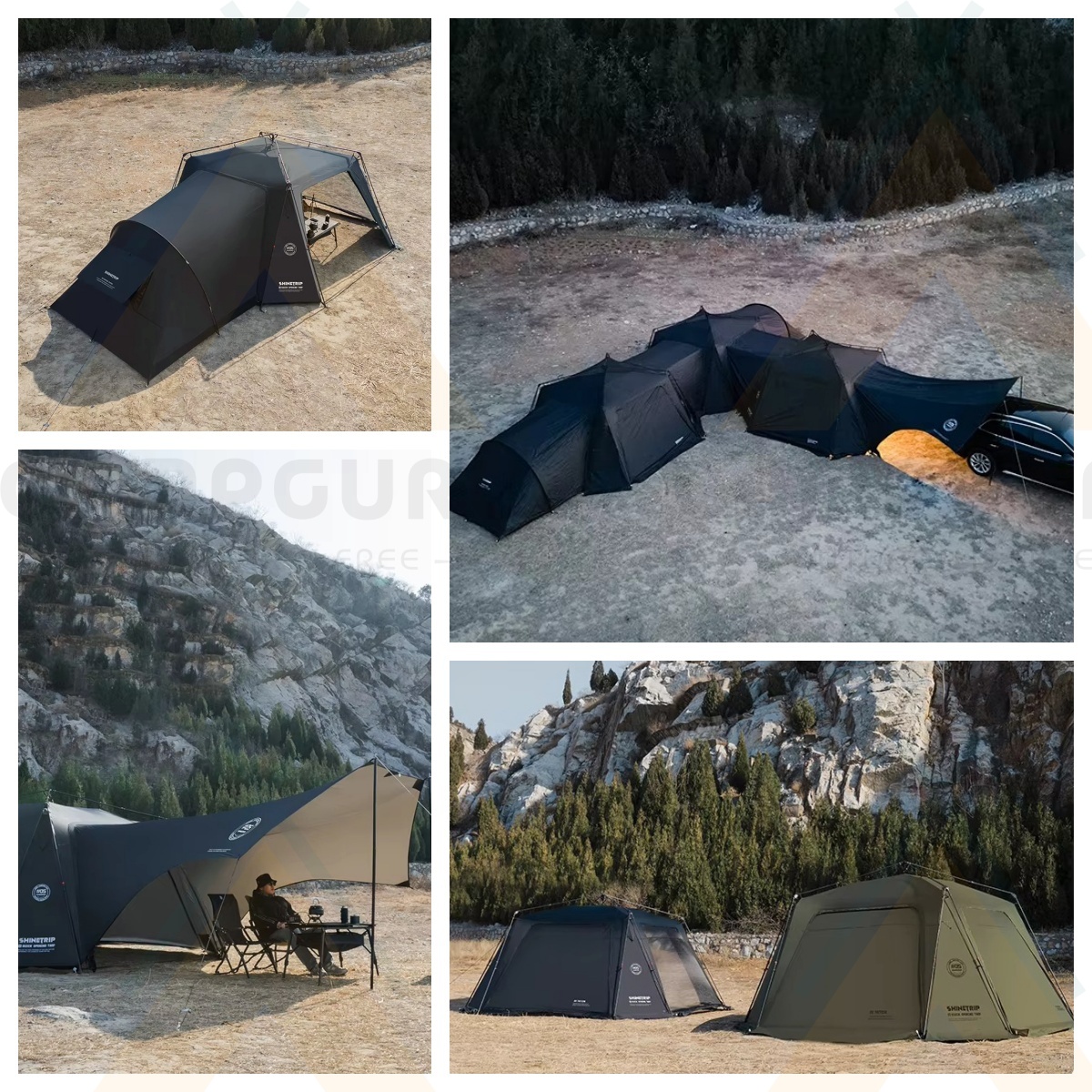 ShineTrip 05 Series Automatic Dome Shelter Large Canopy Flysheet A502 ...