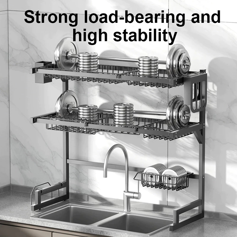 Stainless Steel Rak Pinggan Sinki Dish Rack Rak Dapur Rak Sinki Dapur ...