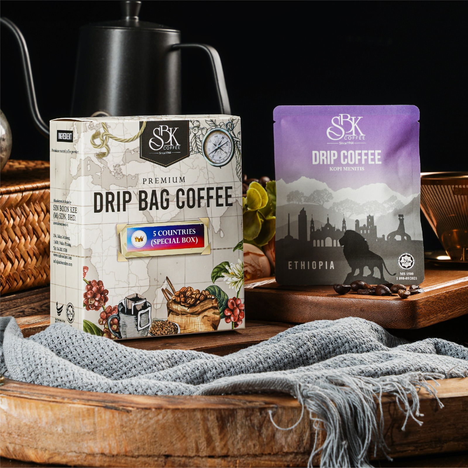 [ HALAL ] SBK Drip Coffee Kopi ETHIOPIA Flavour｜100% Natural Arabica ...