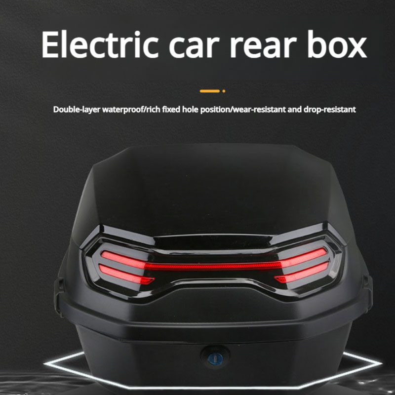 Top box Motor 40L Capacity Motorcycle Box Storage Box Peti Motosikal ...
