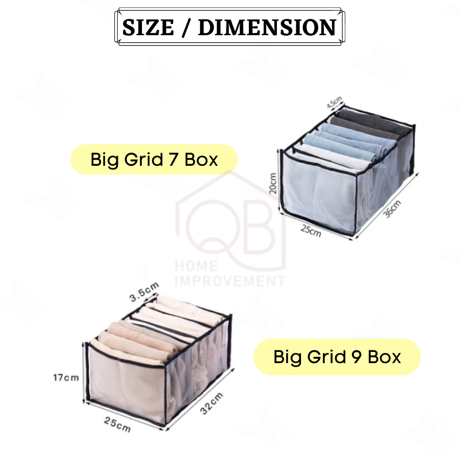 Foldable Tudung Storage Box Socks Bra Panties Storage Box Underwear ...