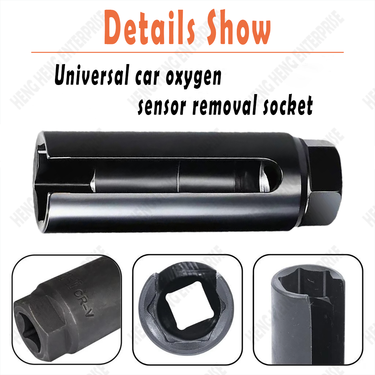 【Local delivery】22mm Oxygen Sensor Removal Socket, with Wire Slot & 1/2 ...
